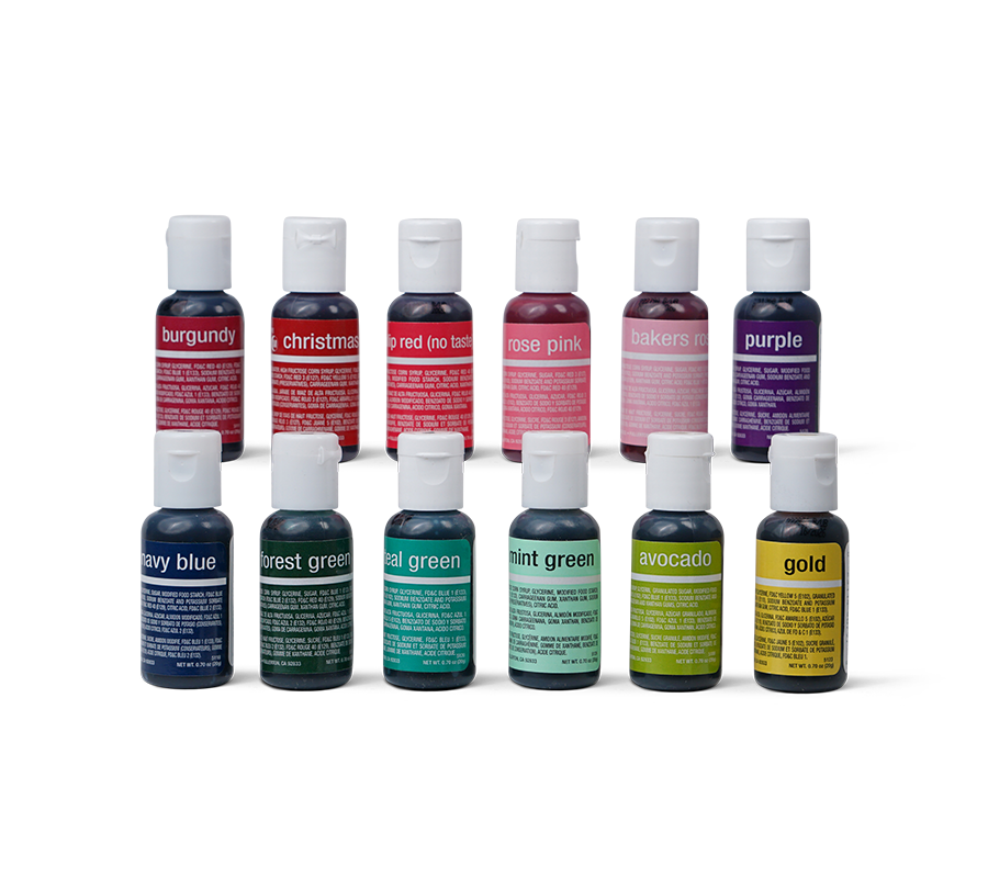 LIQUA-GEL 12 Color Kit Food Coloring – Chefmaster.com